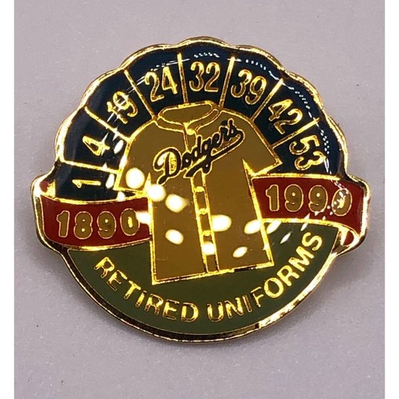 Other | 199 Los Angeles Dodgers Mlb Unocal 76 Pin 4 Retired Uniforms La ...